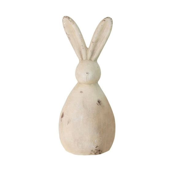 Cute Easter Bunny Resin Figurine for Spring Table Decor, Shelf Ornament ...