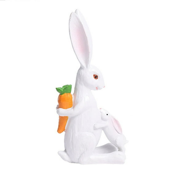 Cute Easter Bunny Resin Ornament, Home And Desktop Decoration, Easter ...