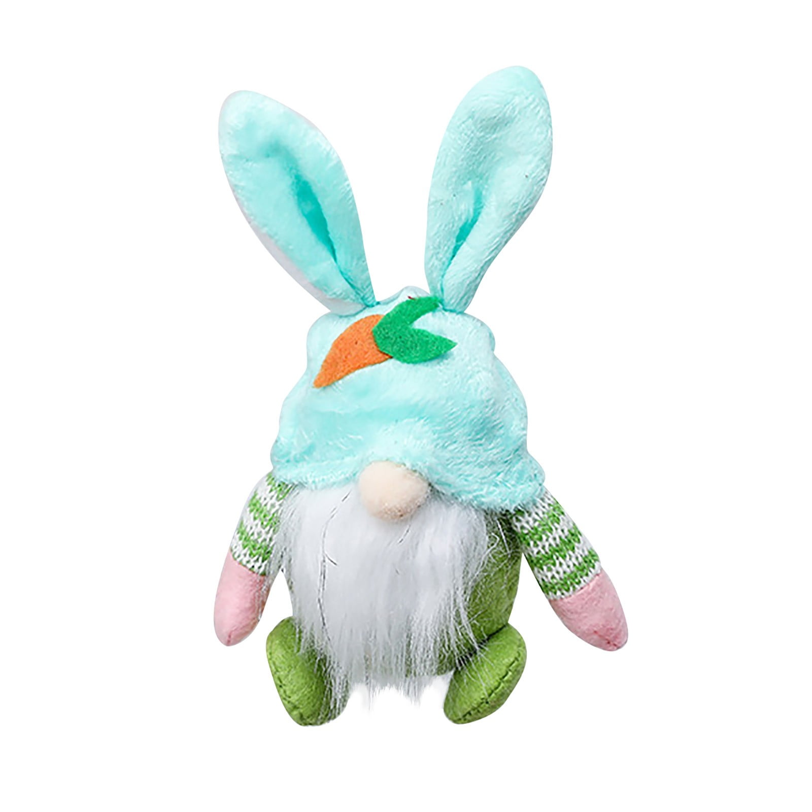 Cute Easter Doll Bunny Handmade Plush Doll Bunny Figurines Ornaments ...