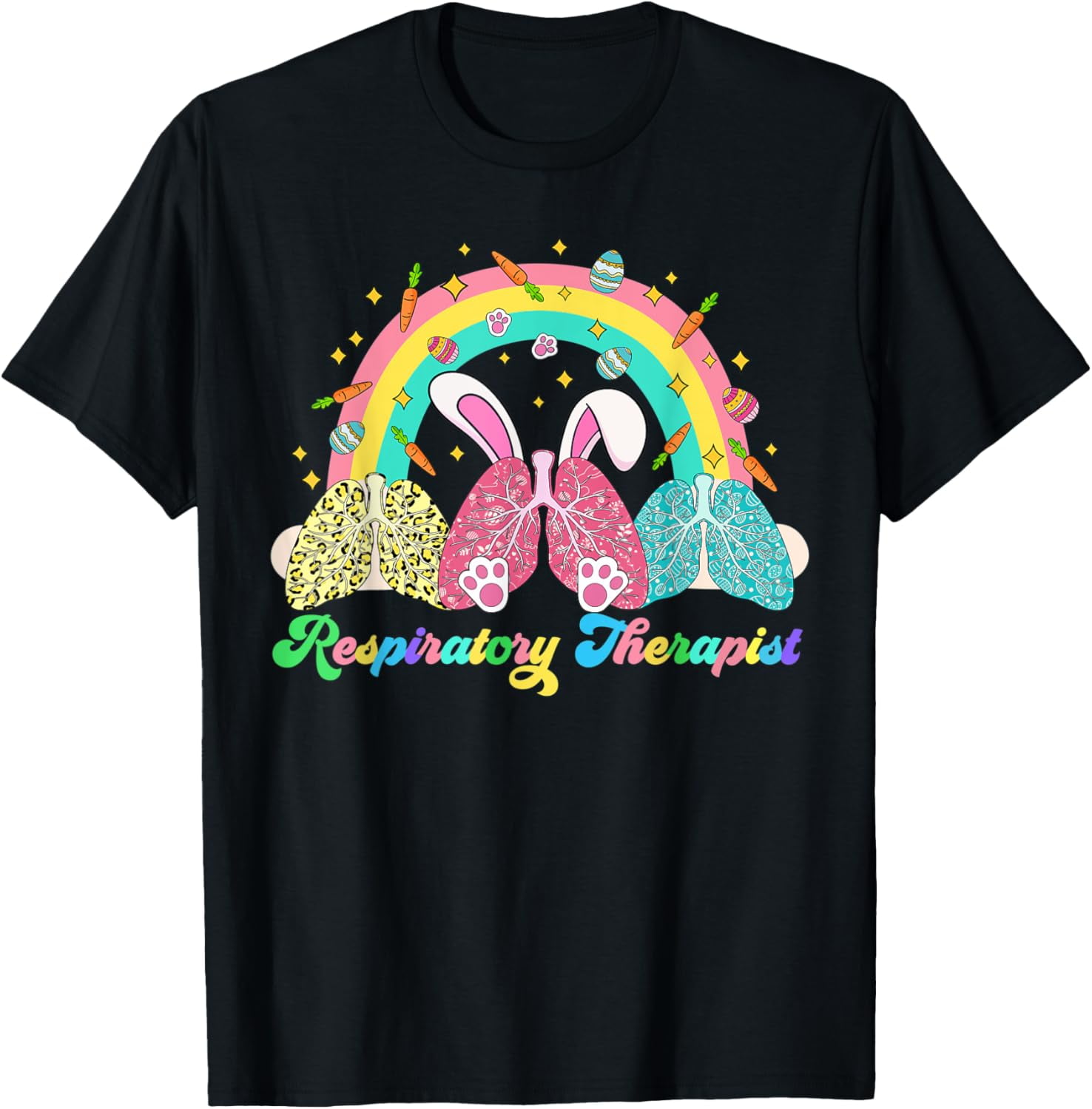 Cute Easter Respiratory Therapist RT Bunny Ears Easter Eggs T-Shirt - Walmart.com