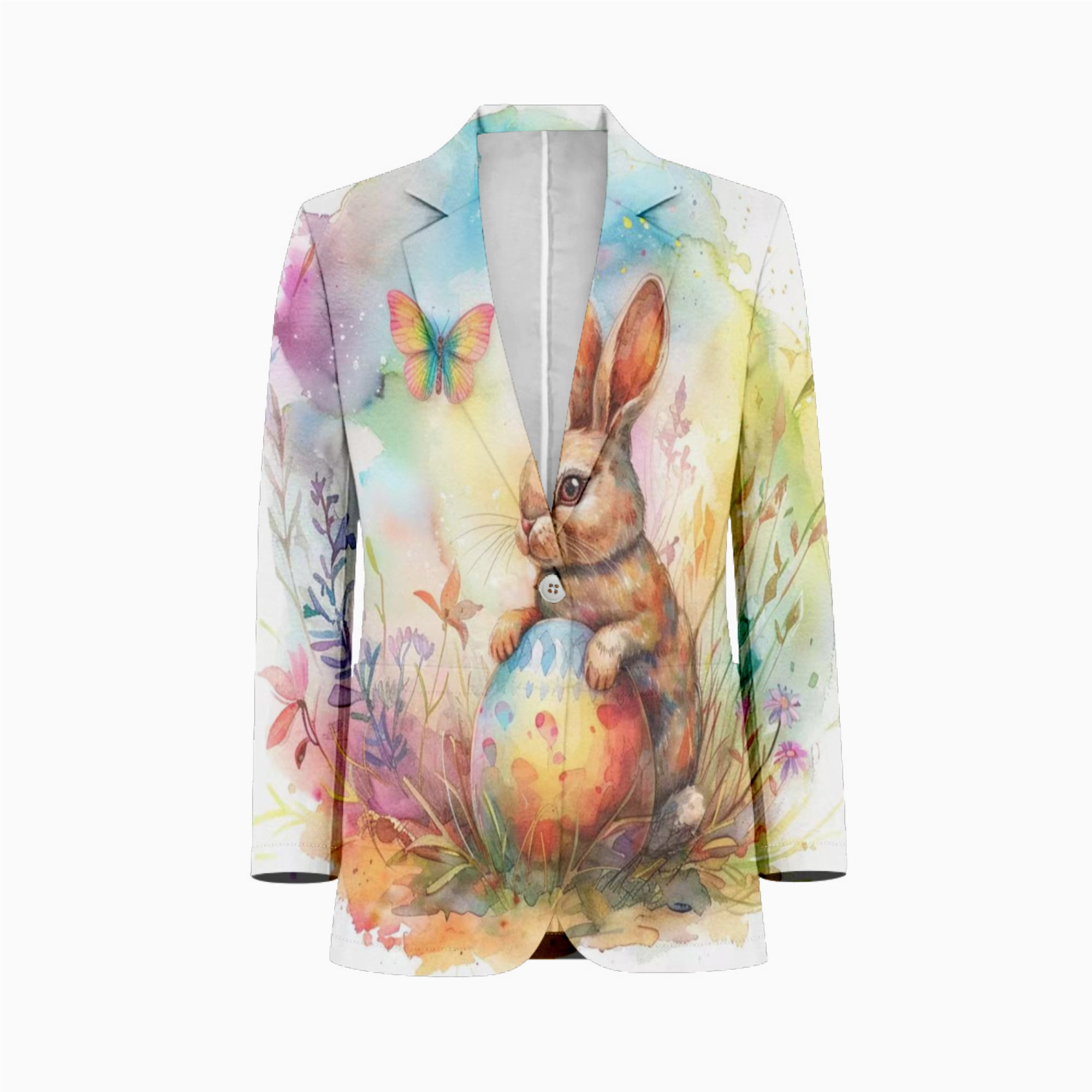 Cute Easter bunny Butterfly Customized Men's Suits full man Shawl ...