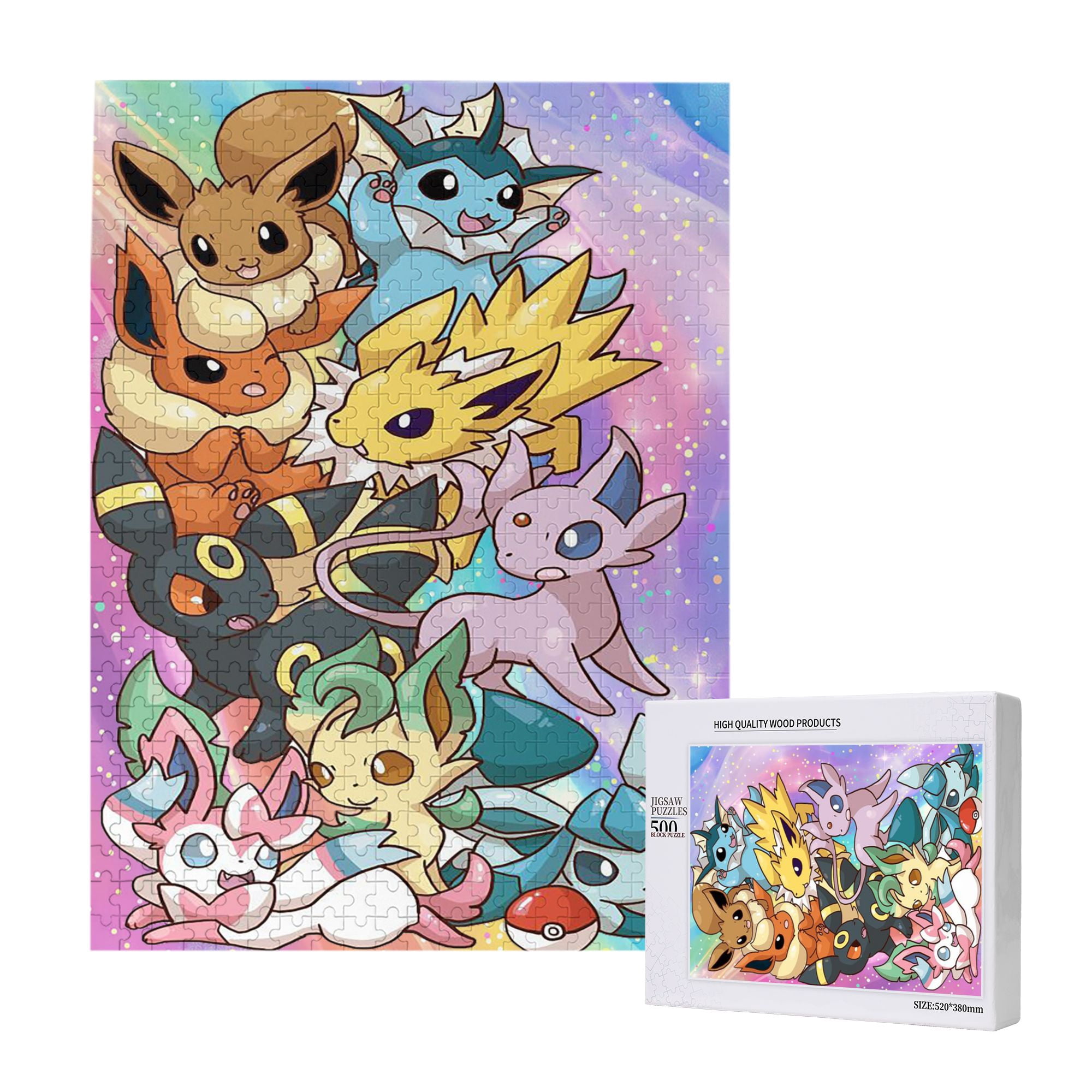 Cute Eevee 500 Piece Jigsaw Puzzle for Families Challenging Picture ...