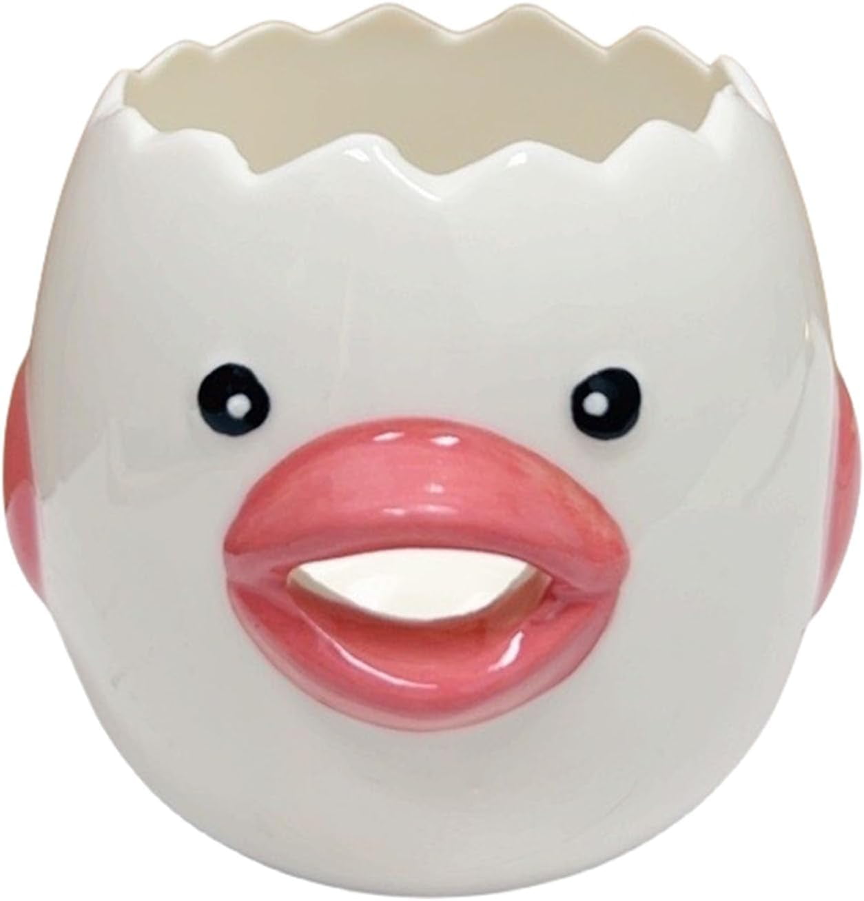 Cute Egg Separator, Ceramics Vomiting Chicken Egg Yolk Egg White ...
