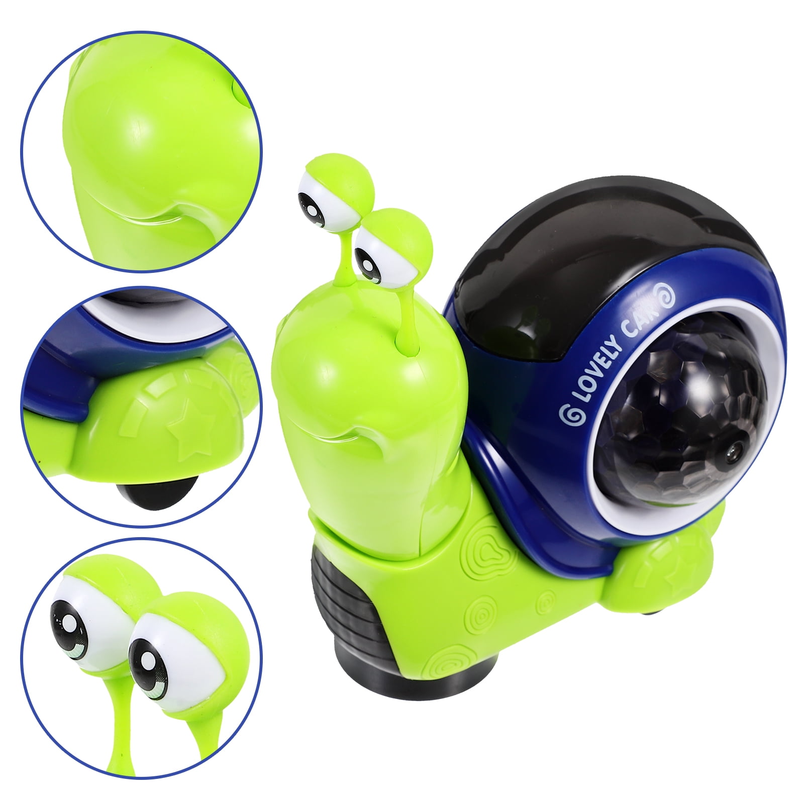 Cute Electronic Snail Toy, Baby Crawling Toy with Luminous Lights ...