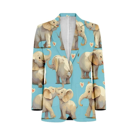 Cute Elephant Customized Men's Suits full man Shawl Collar Gentleman ...
