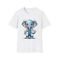 Cute Elephant Doctor Graphic T-Shirt, Medical Animal Illustration ...