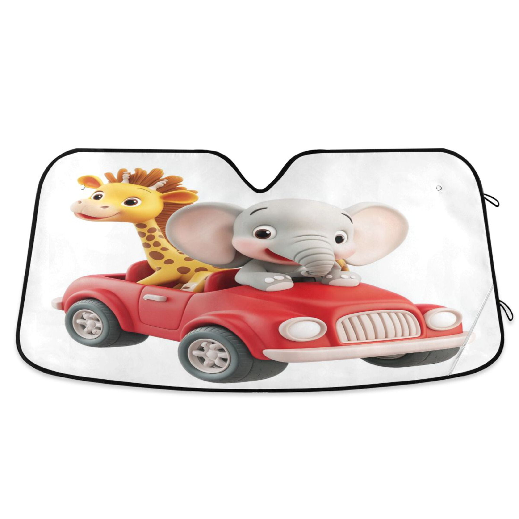Cute Elephant Giraffe Drive Car Windshield Sun Shade Automobile Visor ...