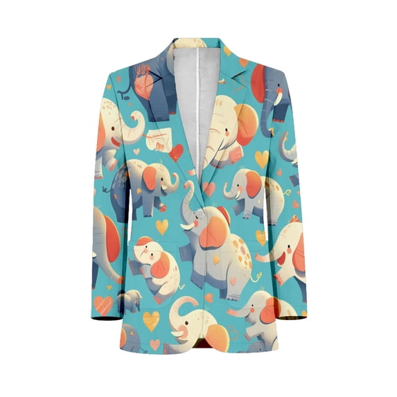 Cute Elephant Men Blazers Slim Clothing Summer Jacket Man Oversize ...