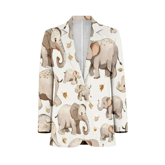 Cute Elephant Mens Suits Shawl Collar Slim Fit Suit Mens Groom Jacket ...