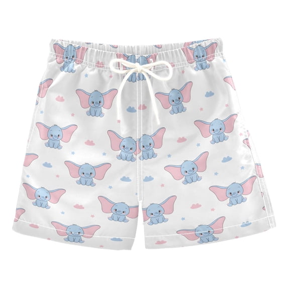 Cute Elephant Swim Trunks Quick Dry Beach Pool Board Shorts Lightweight ...