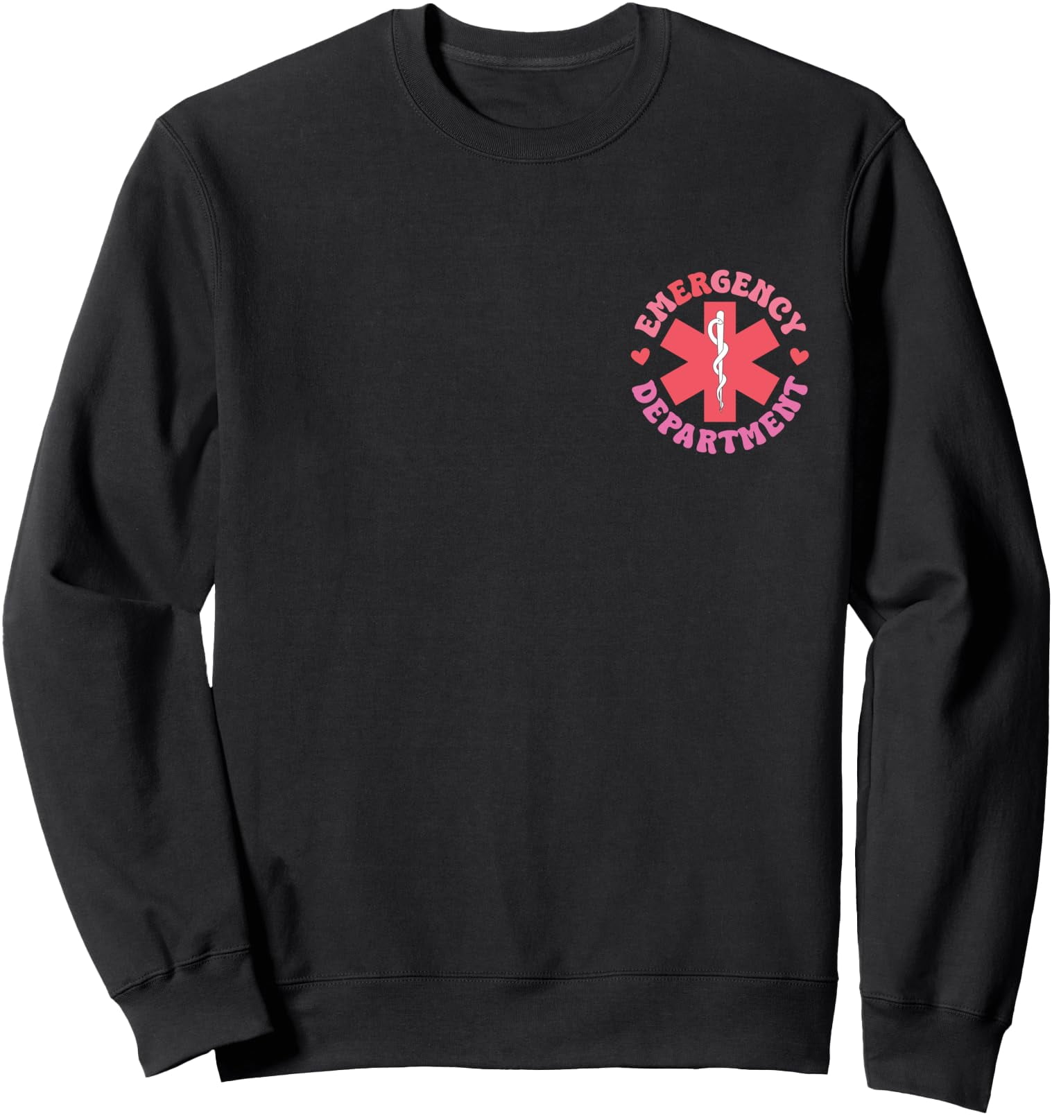 Cute Emergency Department Nurse Graphic Sweatshirt for Women - Perfect ...
