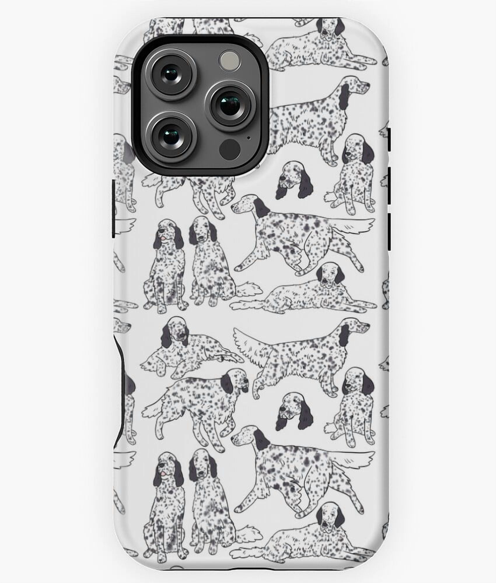 Cute English Setter Dog M20059 Phone case for iPhone 11 to 16 Pro Max ...