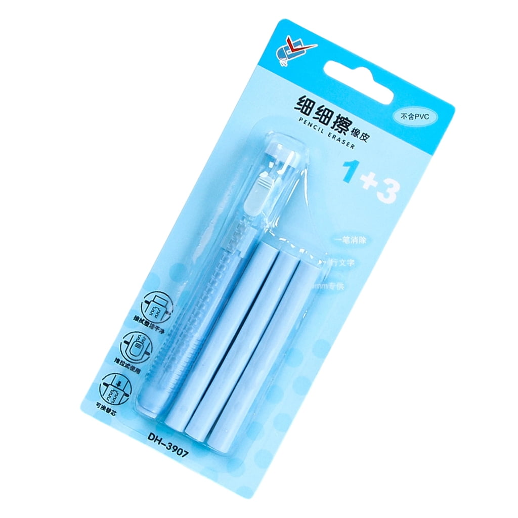 Cute Erasers with Refills Push-Pull Erasers Retractable Erasers Pencil ...