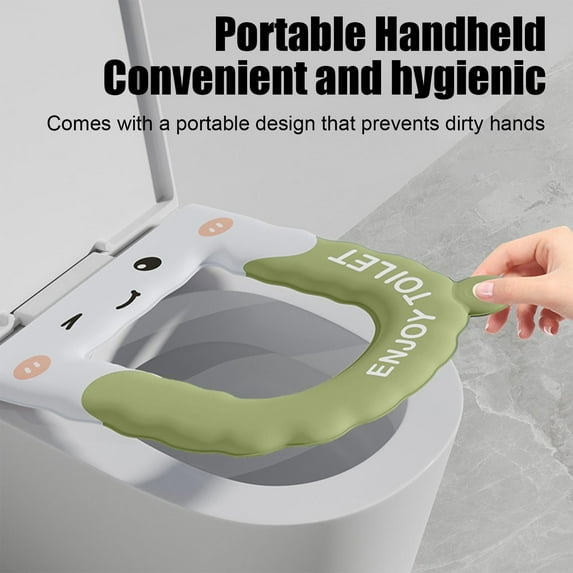 Cute Eva Waterproof Toilet Seat Cover - Thickened Toilet Seat Cover ...