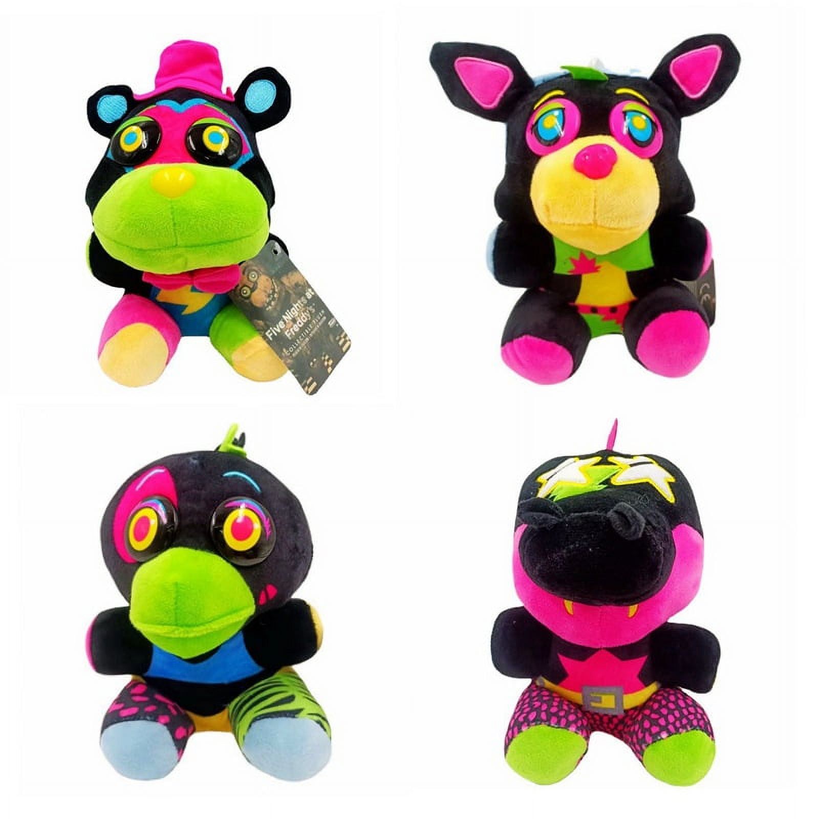 Cute FNAF Bears Plushies Set,5 Night Plush 7.8'' Horror Game Animals ...