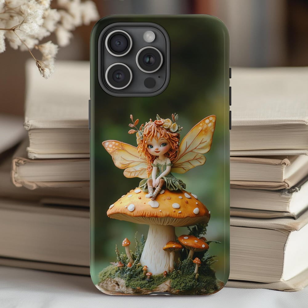 Cute Fairy on Mushroom Pixie Dryad Phone Case for 17 16 15 14 13 12 11 ...