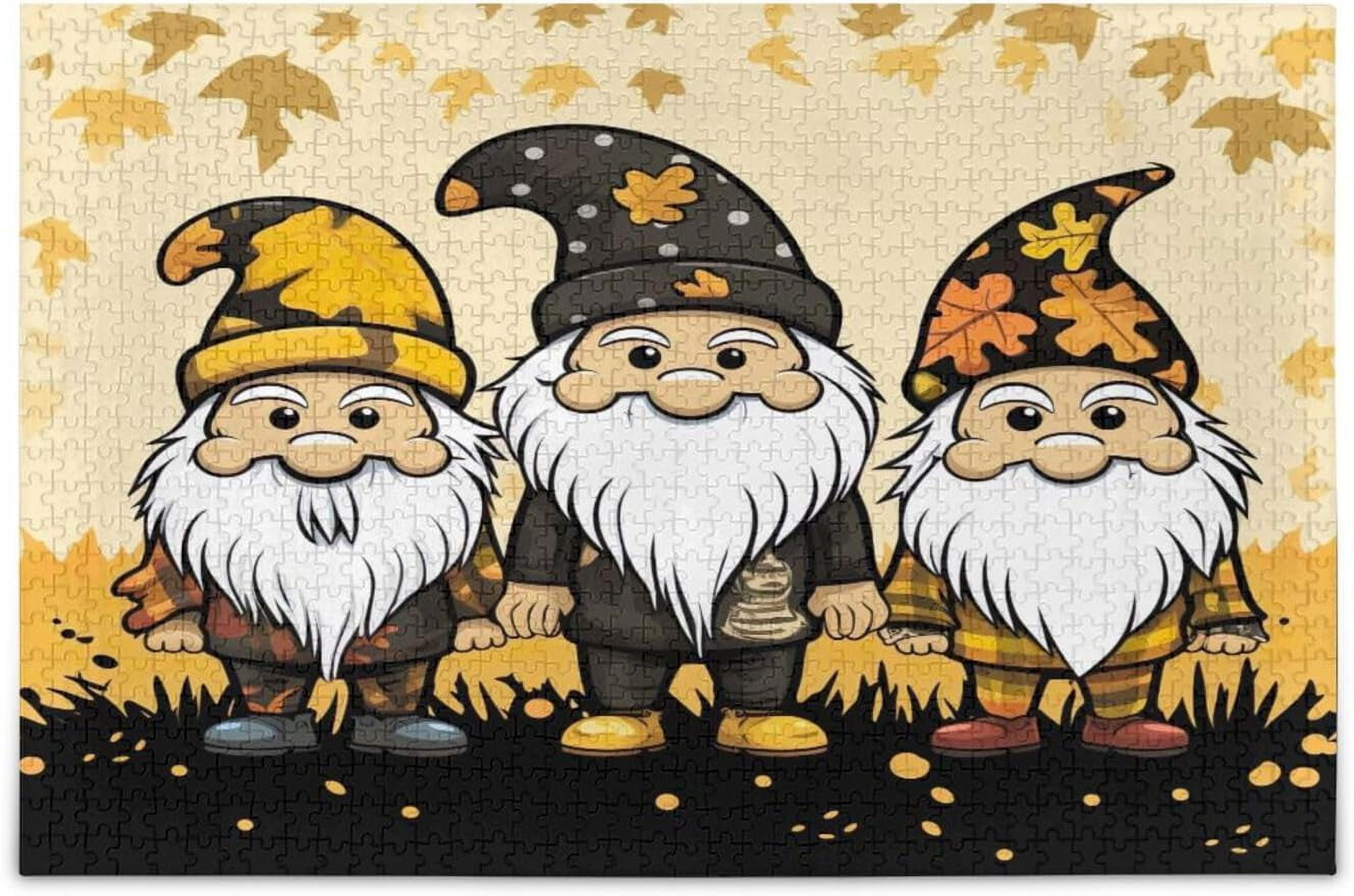 Cute Fall Gnomes Jigsaw Puzzles 500 PiecesPuzzles for Adults Family ...