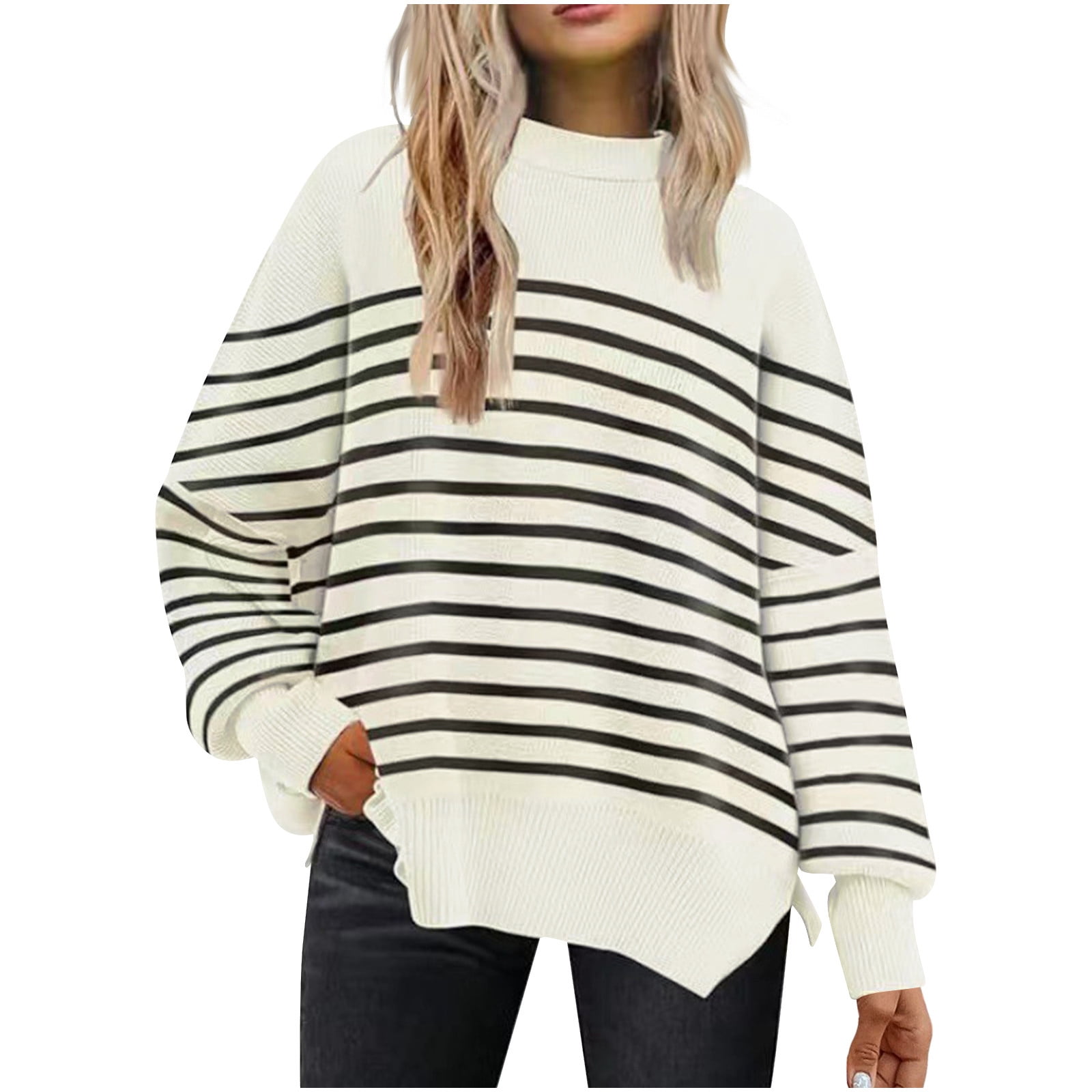 Cute Fall Tops for Women Womens Oversized Sweaters Fall Clothes Trendy ...