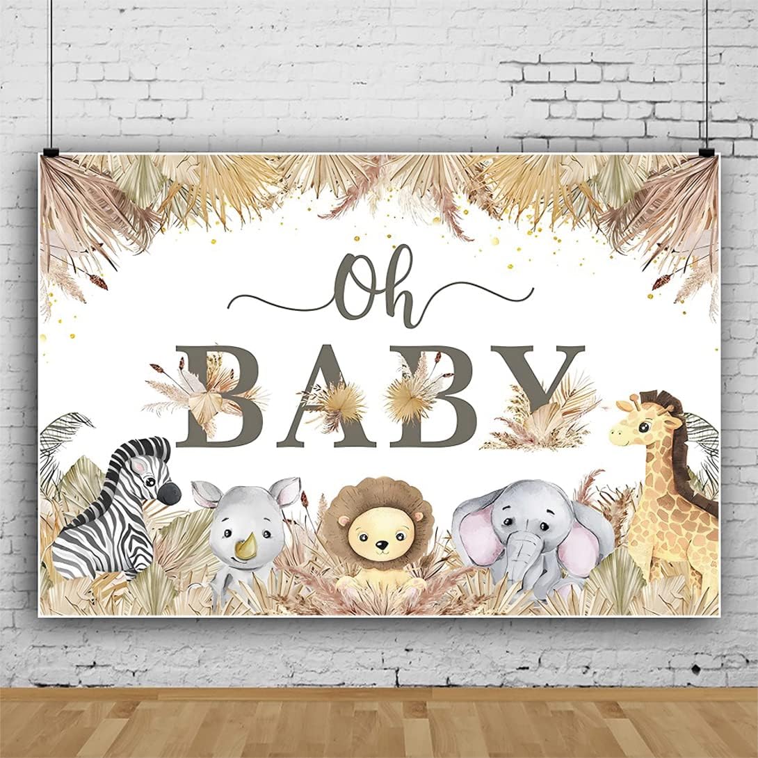 Cute Farm Animal Photography Background Cartoon Lion Elephant Deer ...