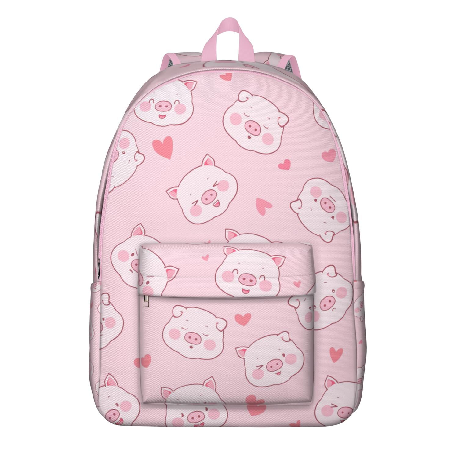 Cute Farm Animal Pig Backpack for Teens, Waterproof School Bag with ...