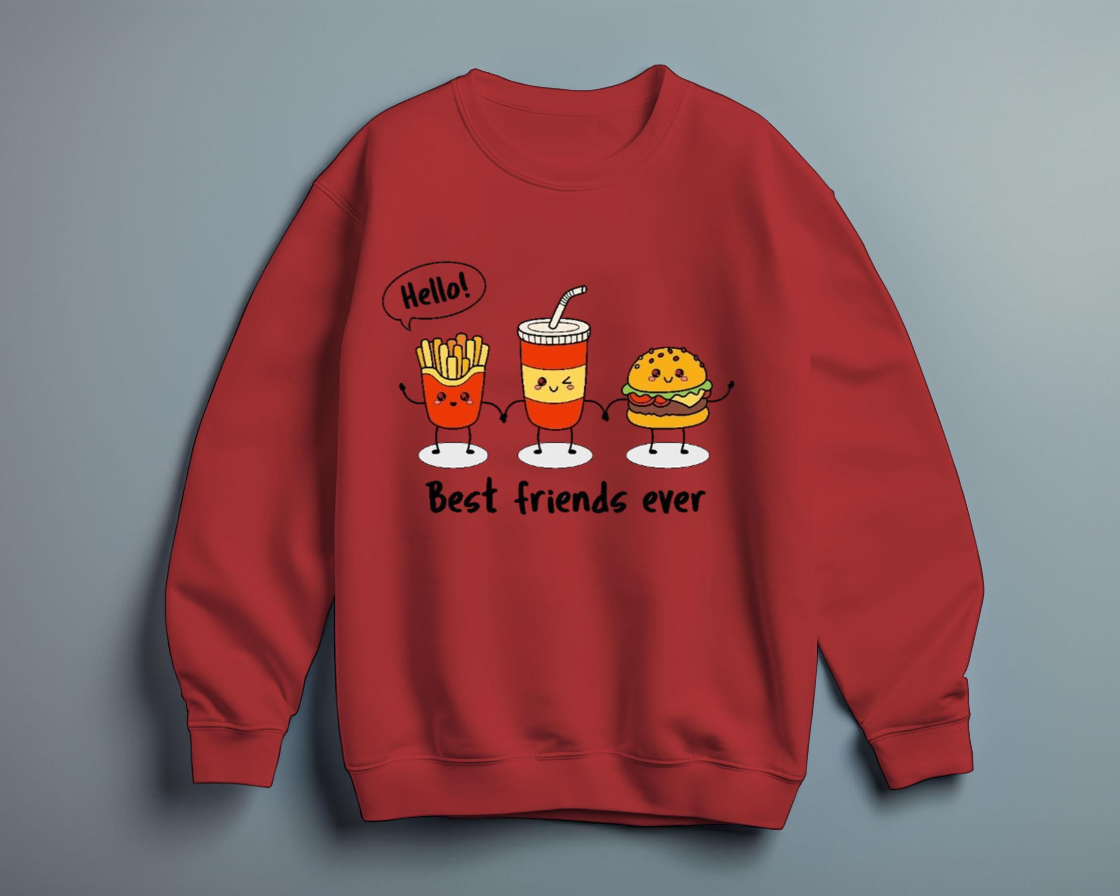 Cute Fast Food Friends Shirt, Kawaii Burger Fries Soda Tee, Funny ...