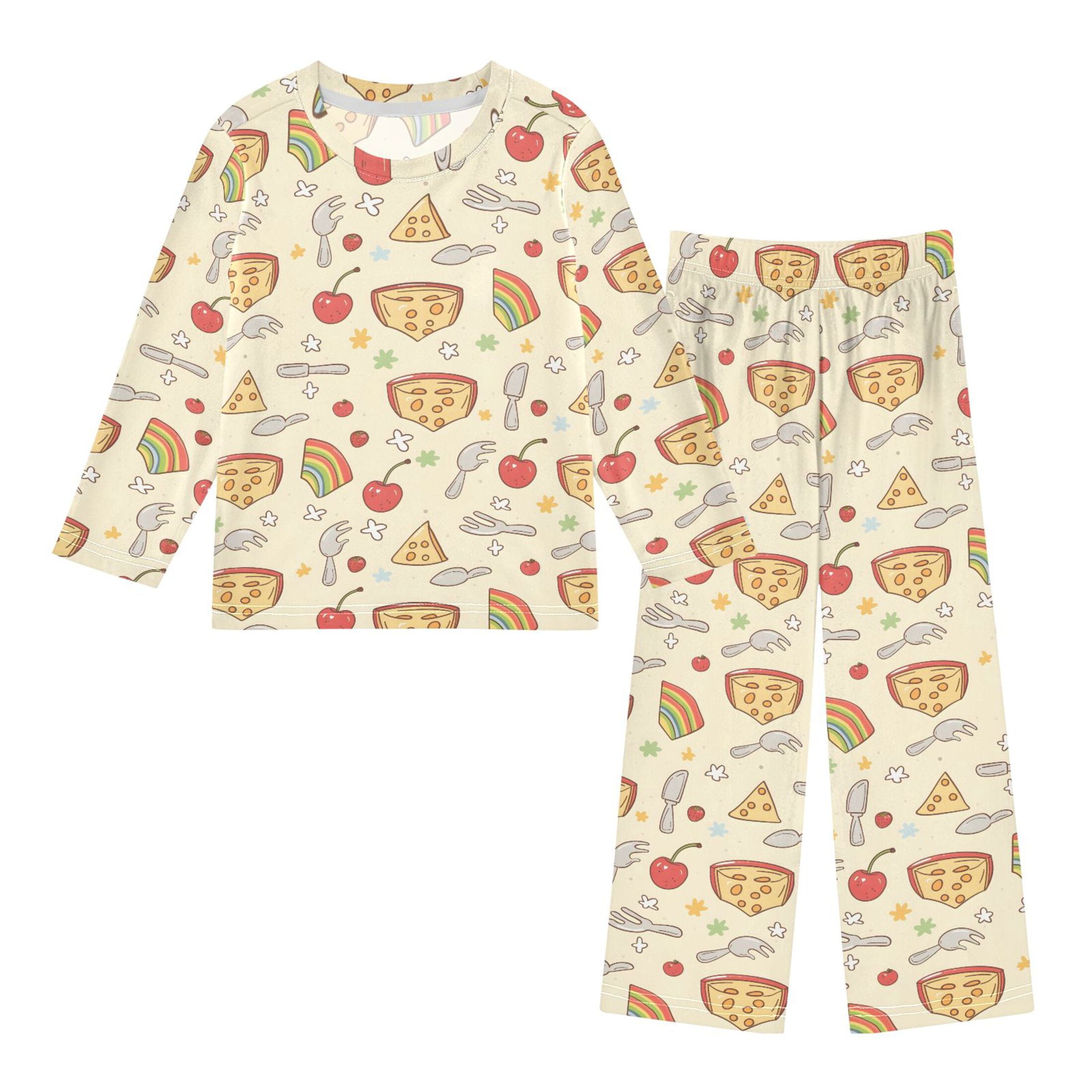 Cute Fat Teddy Bear Cozy Soft Long Sleeves Top and Pants 2 Piece Cool ...