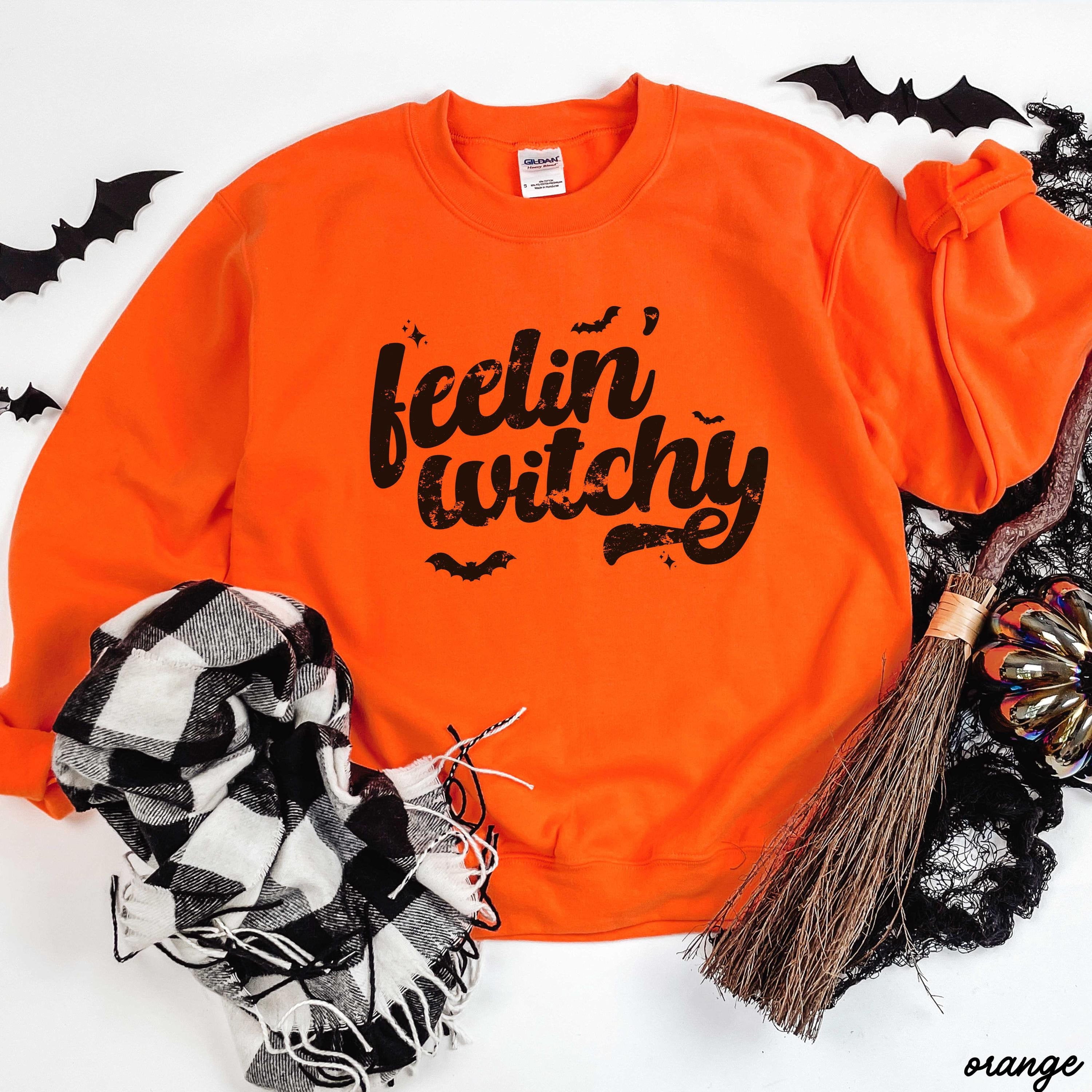 Cute Feelin Witchy Spooky Halloween Ghost Spooky Season, Fall Halloween ...