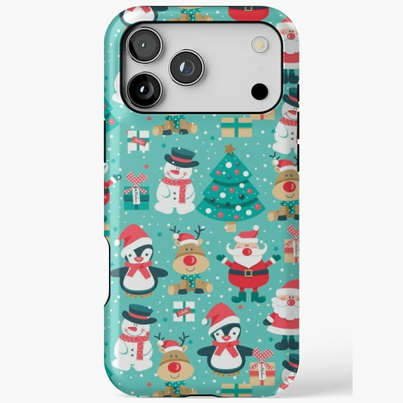 Cute Festive Christmas Illustration Phone Case iPhone Case 17 to 11 Pro ...