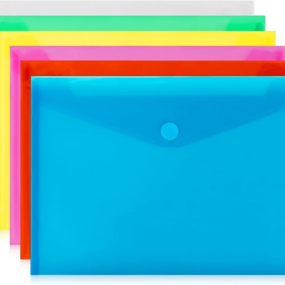 Cute File Folder with Labels, Portable File Organizer for School Office ...