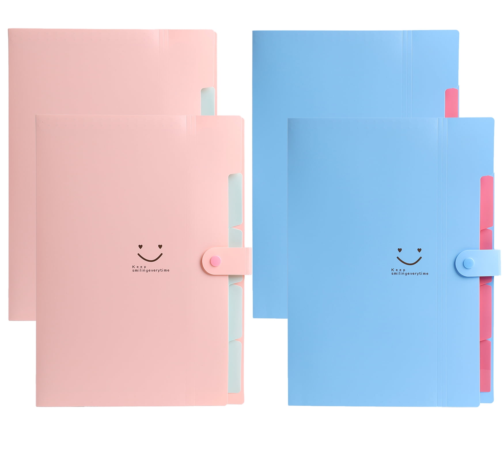 Cute File Folders, Expanding File Folders with 32 Labels, 5 Pocket ...