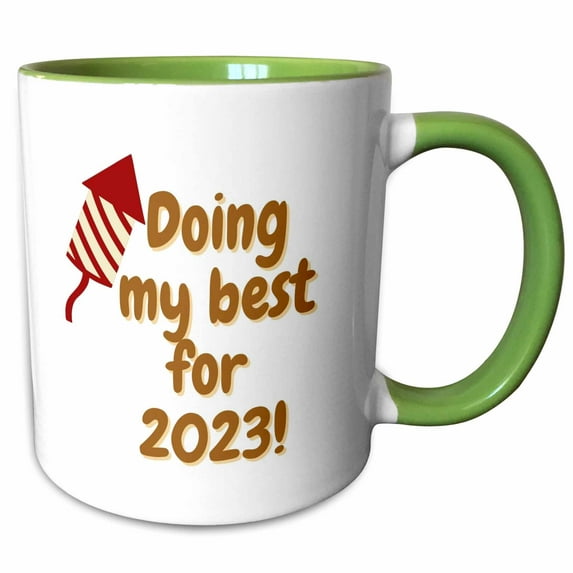 3drose, Cute Fire Cracker Design with Text of Doing My Best for 2023 ...