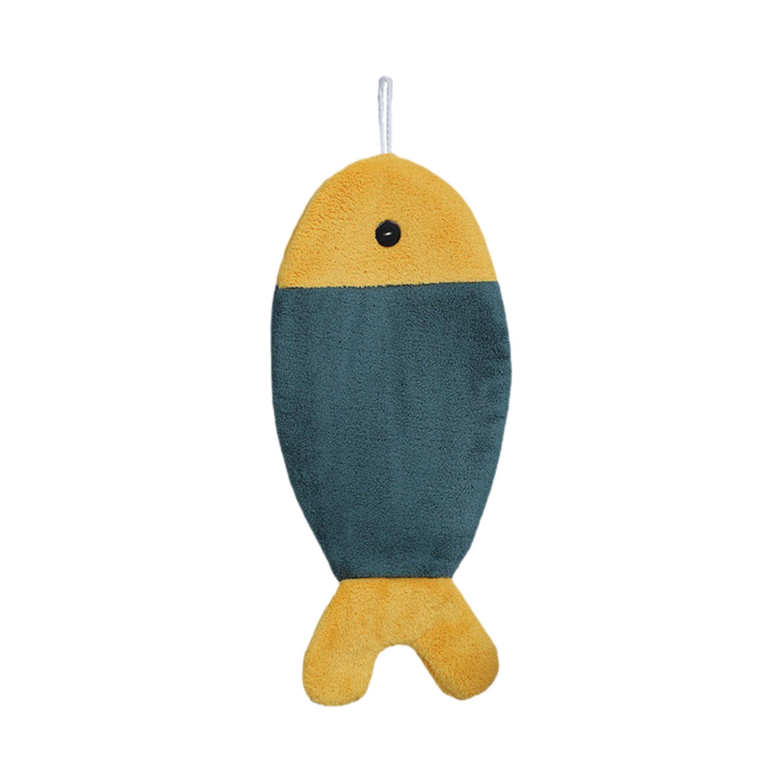 Cute Fish Shaped Hand Towel - Super Absorbent Coral Fleece, Thickened ...