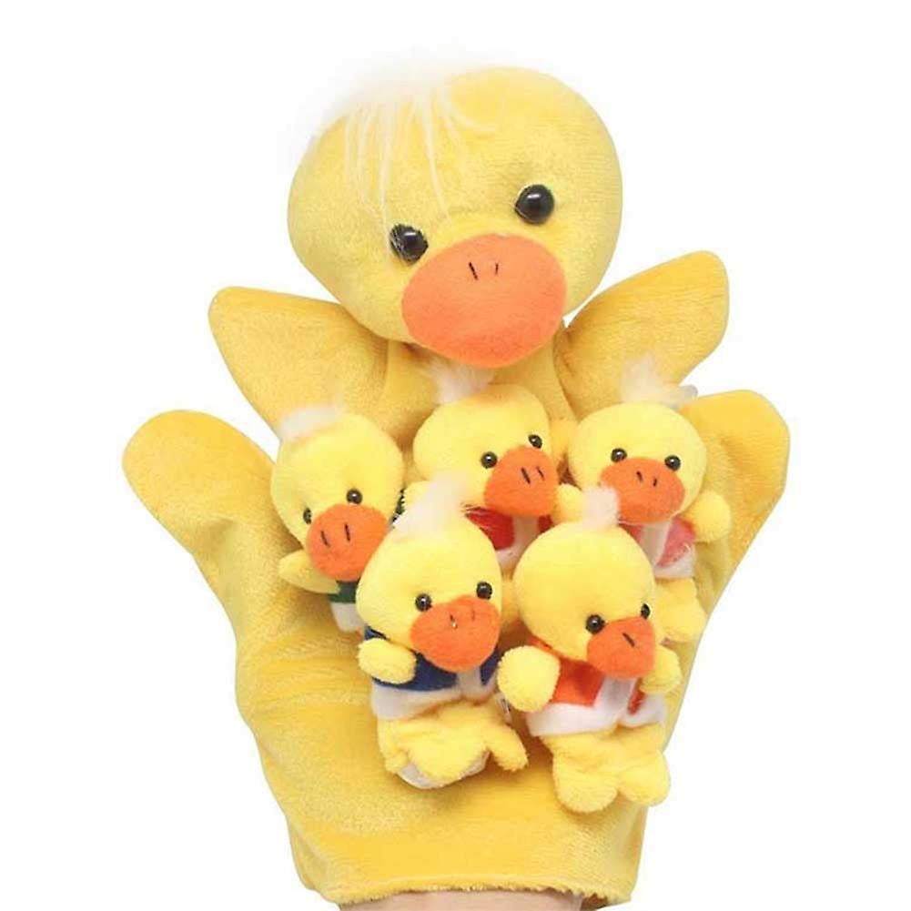 Cute Five Little Ducks Animals Hand Finger Puppets Story Telling ...