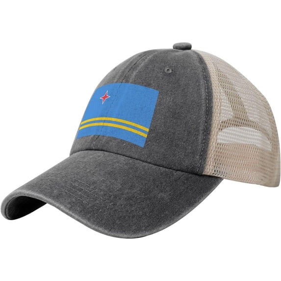 Cute Flag Baseball Cap Mesh Hat Adjustable Mesh Baseball Hat Cap for ...