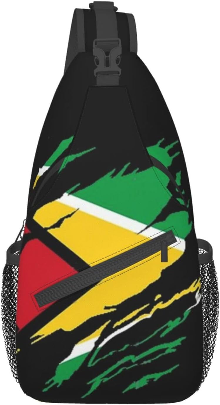 Cute Flag Sling Bag Crossbody Backpack Patriotic Flag Travel Hiking ...