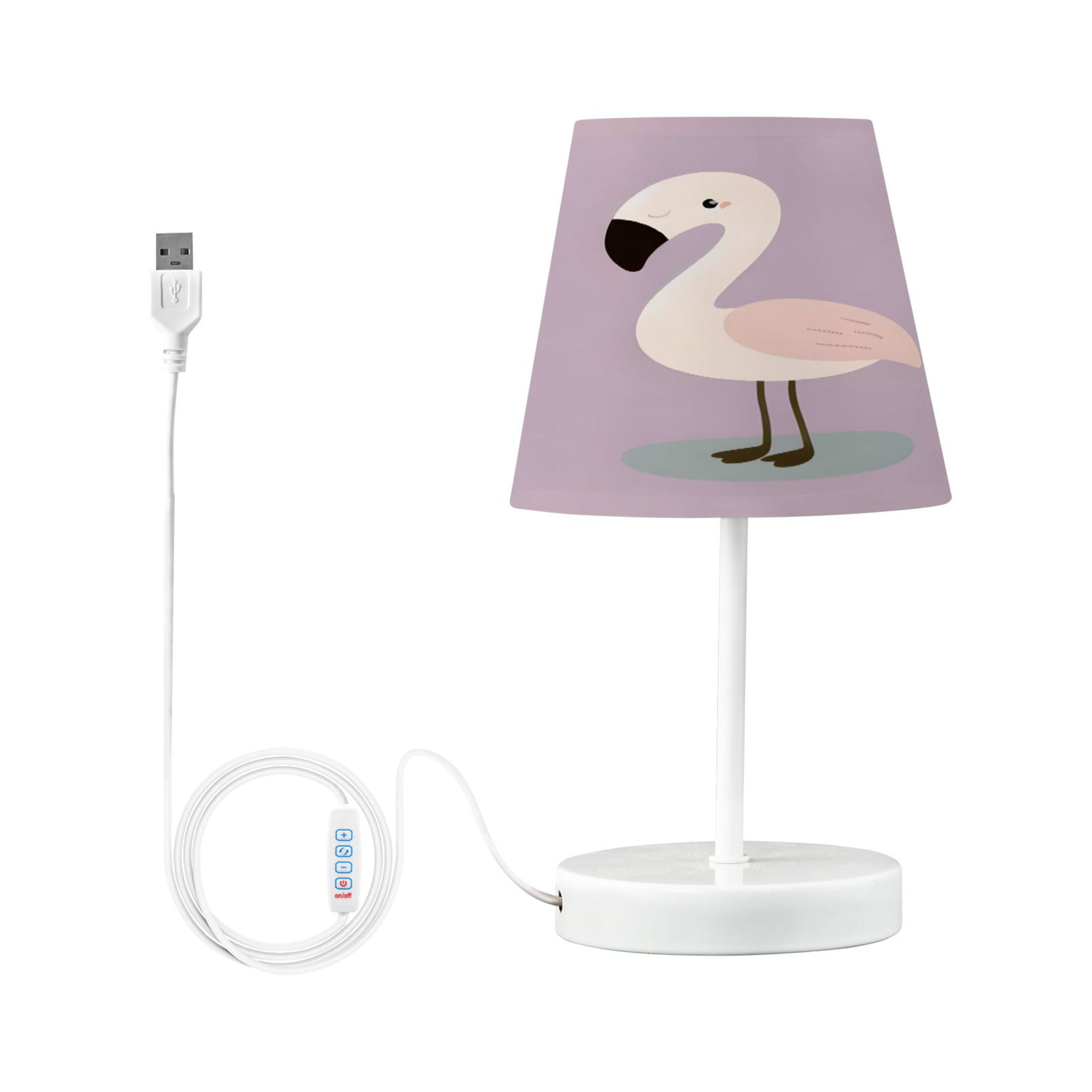 Cute Flamingo Desk Lamp LED Table Nightstand Lamps with 3 Color ...