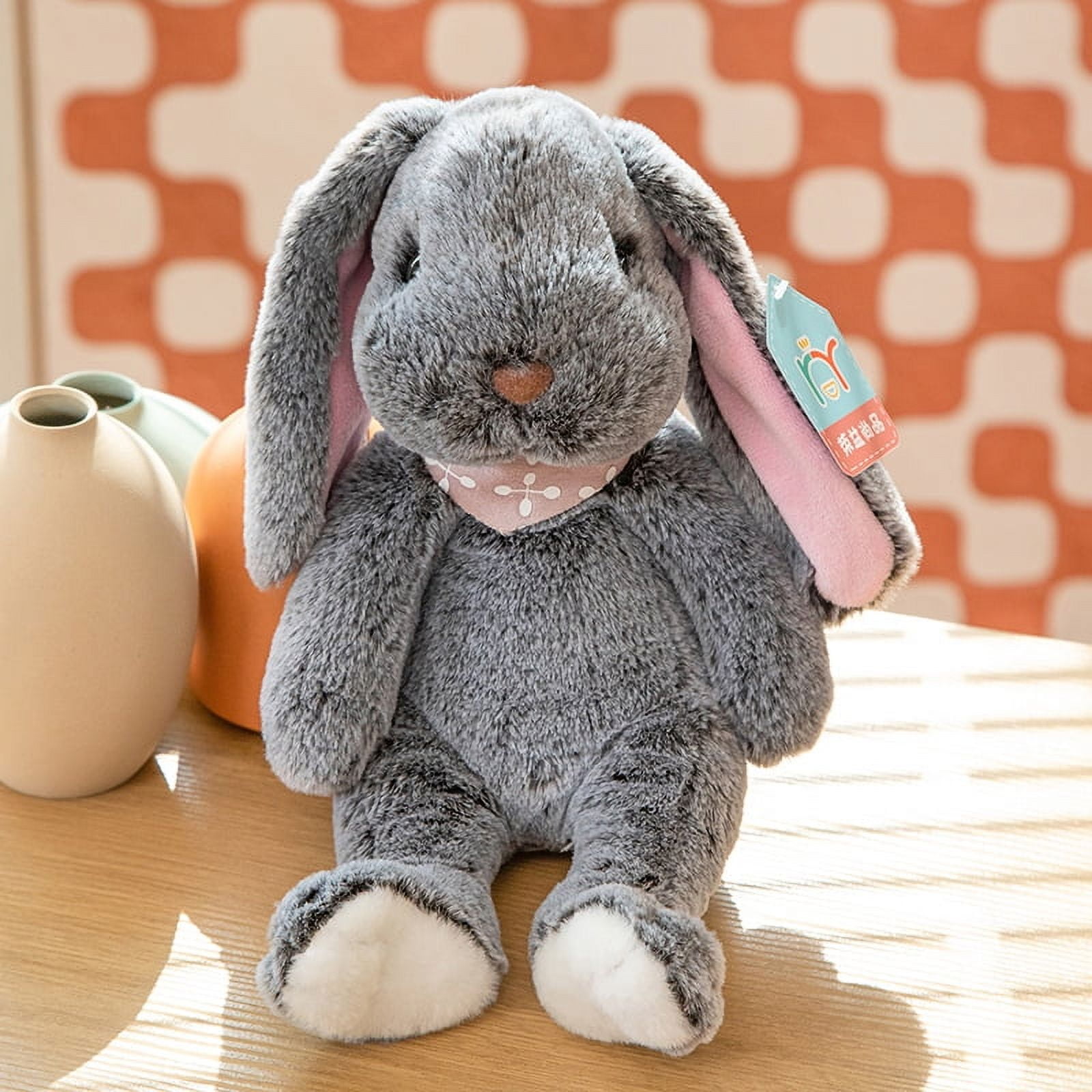 Cute Floppy Ear Bunny Stuffed Animal Set, Soft Fluffy Rabbit Plush Toys ...
