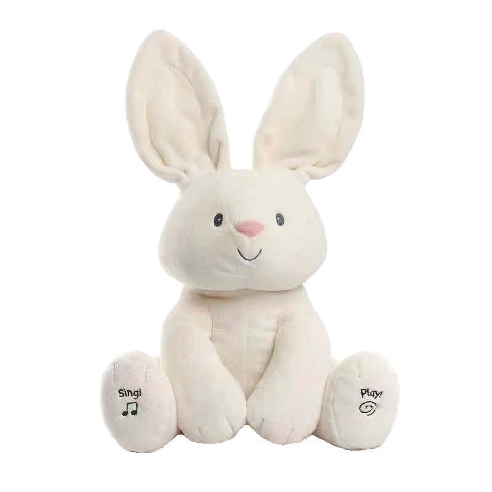 Cute Flora The Bunny Animated Plush Toys,Kawaii Flappy Grey Elephant ...