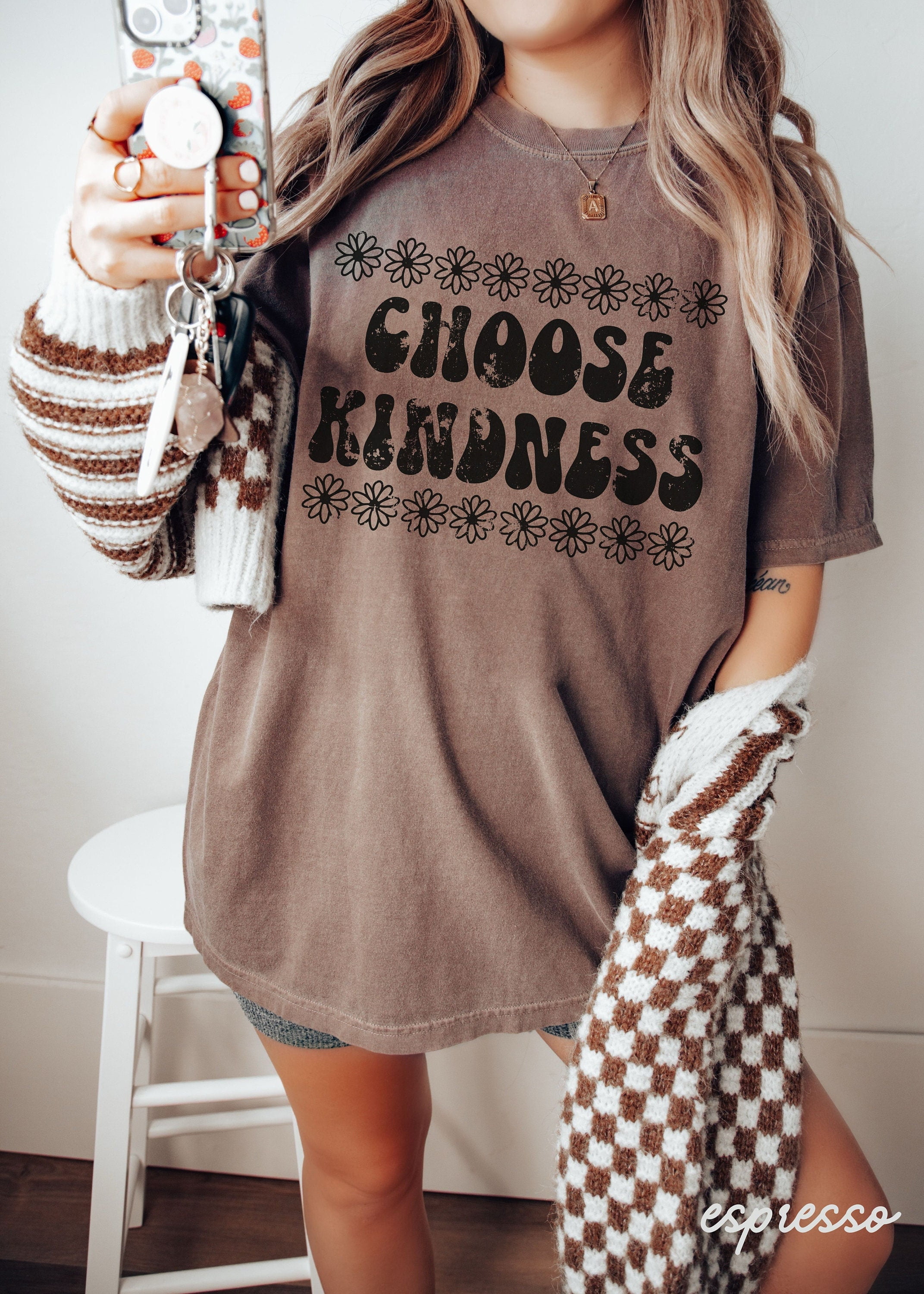 Cute Floral Choose Kindness Teacher Shirt, Treat People With Kindness ...