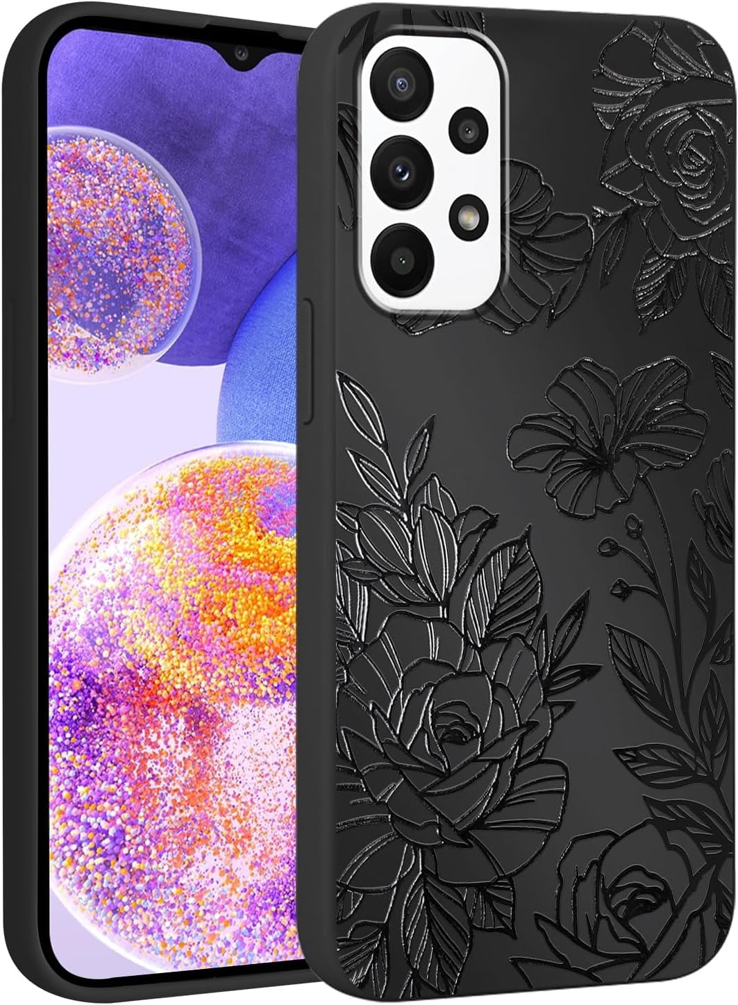 Cute Flower Floral Phone Case for Samsung Galaxy A23 5G 6.6", Aesthetic ...