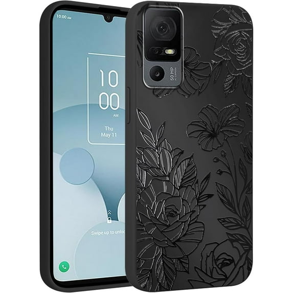 Cute Flower Floral Phone Case for TCL 40 XL(Lively Jitterbug Smart 4) 6 ...