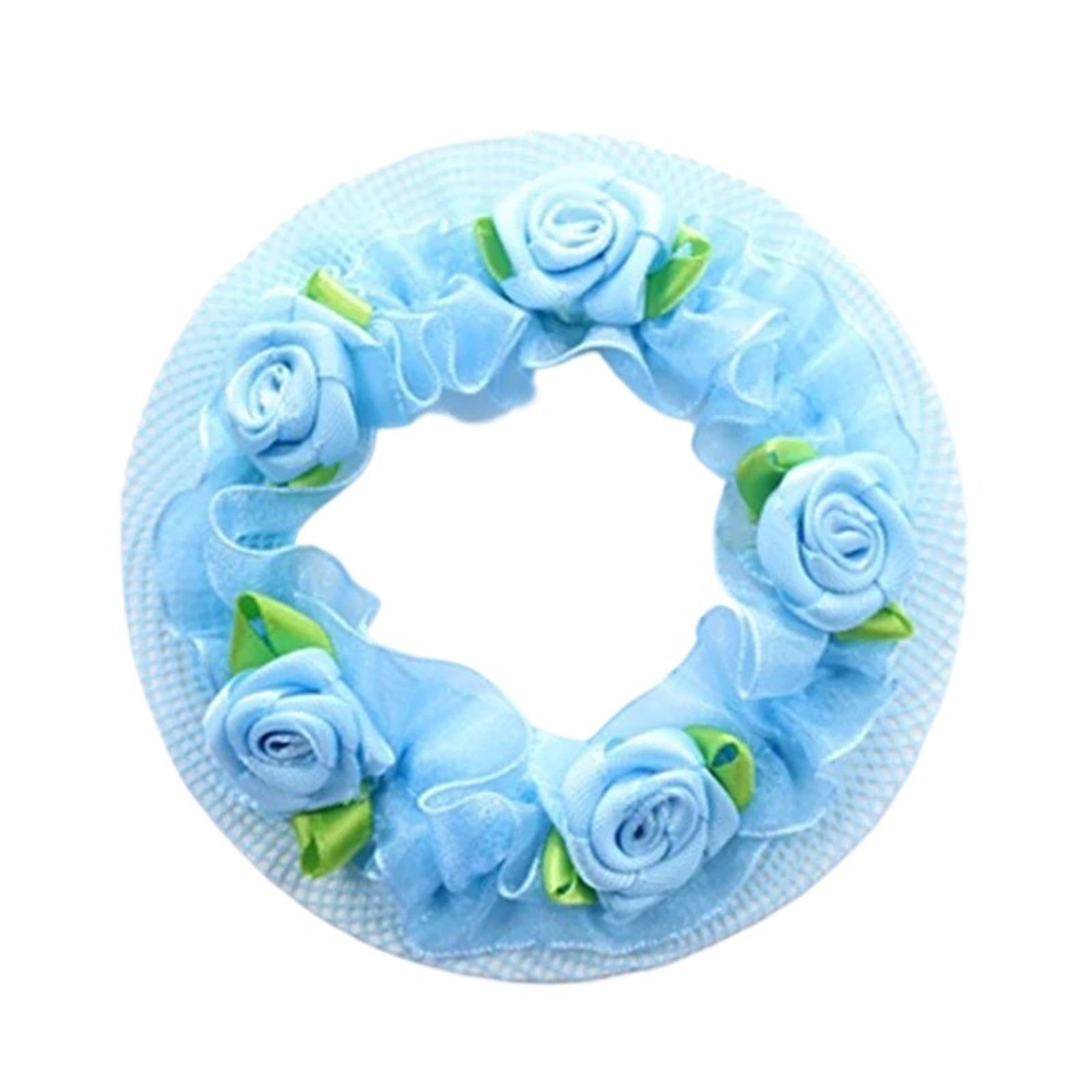 Cute Flower Girls 5PC Bun Hair Nets Adjustable 5 Colors Ballet Dance ...