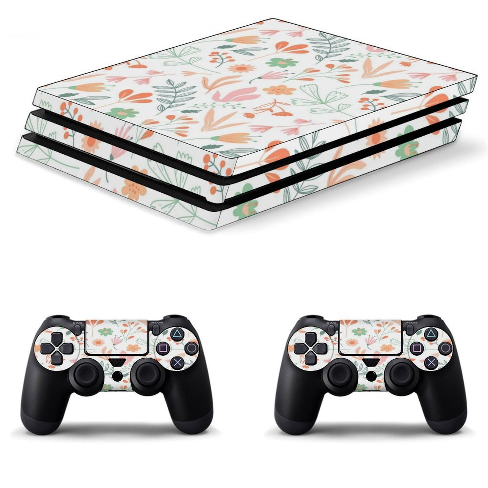 Cute Flower PS4/PS4 Pro/PS4 Slim Skin Sticker For Console And ...