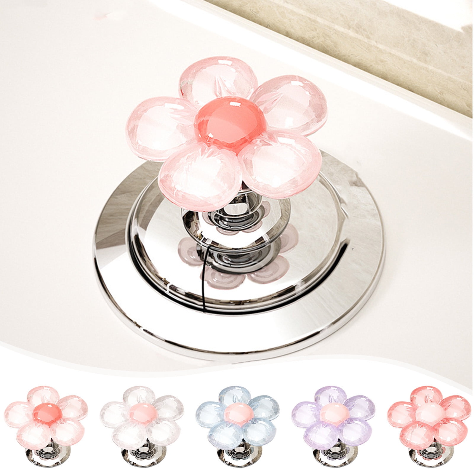 Cute Flower Toilet Button Nail Art Special Bathroom Tank Open Gate ...
