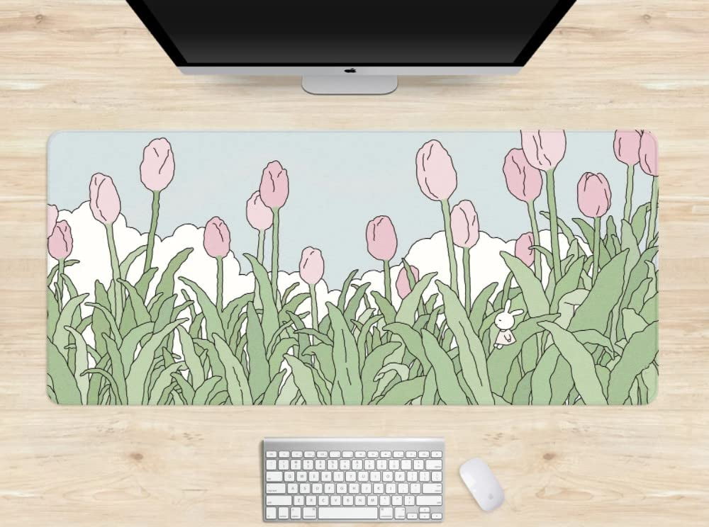Cute Flowers Anime Mouse Mat Computer Pad For Lap Desk Mat Anime Mouse ...