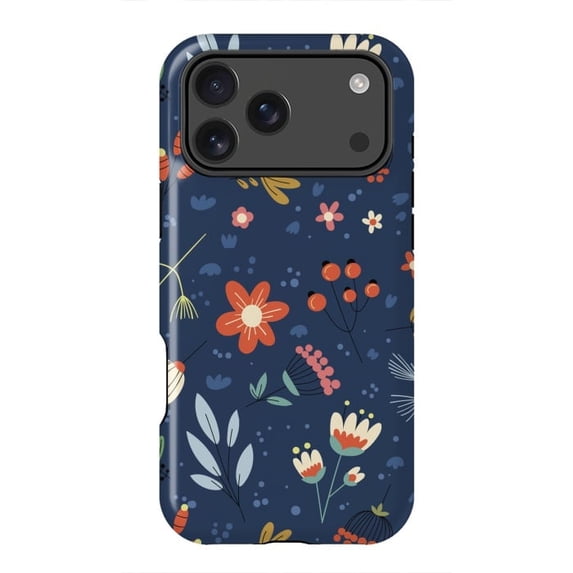 Cute Flowers VIII Bright Spring Bloom Art Case with iPhone 17 to 11 Pro ...