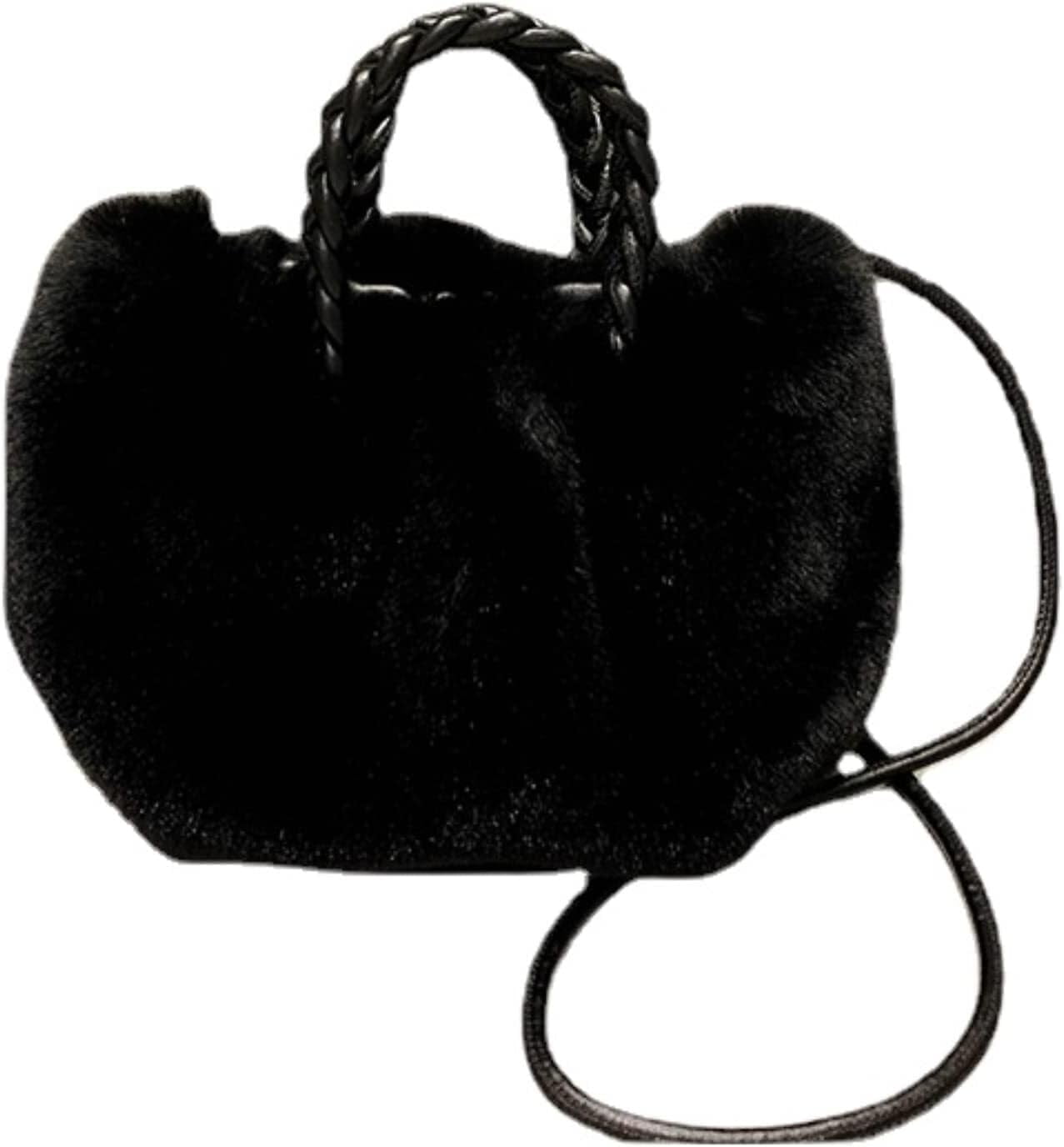 Cute Fluffy Bags Fuzzy Dumpling BagS Cute Mini Handbags, and Faux Fur ...