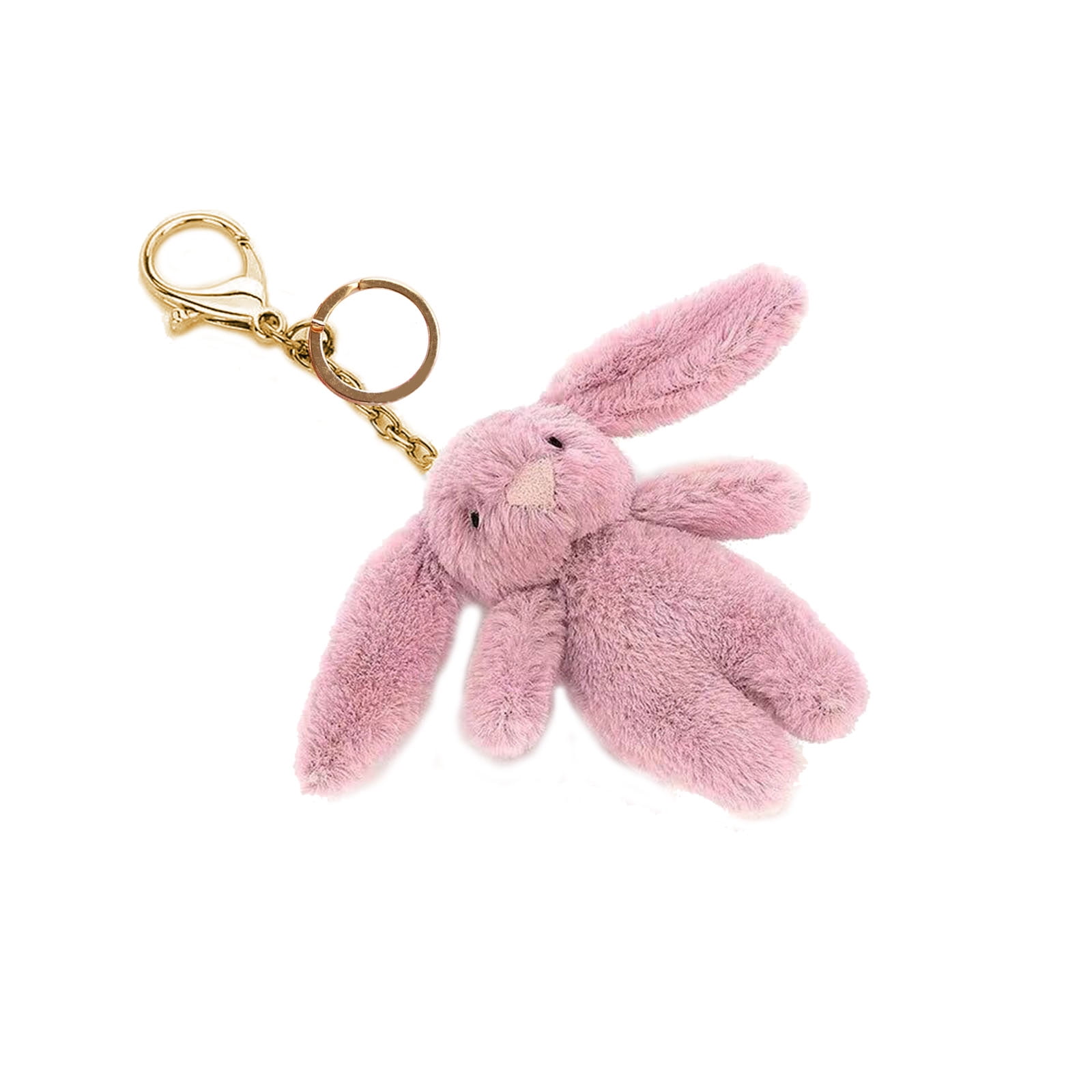 Cute Fluffy Couple Keychain Women Girls Keychain On Bag Car Trinkets ...