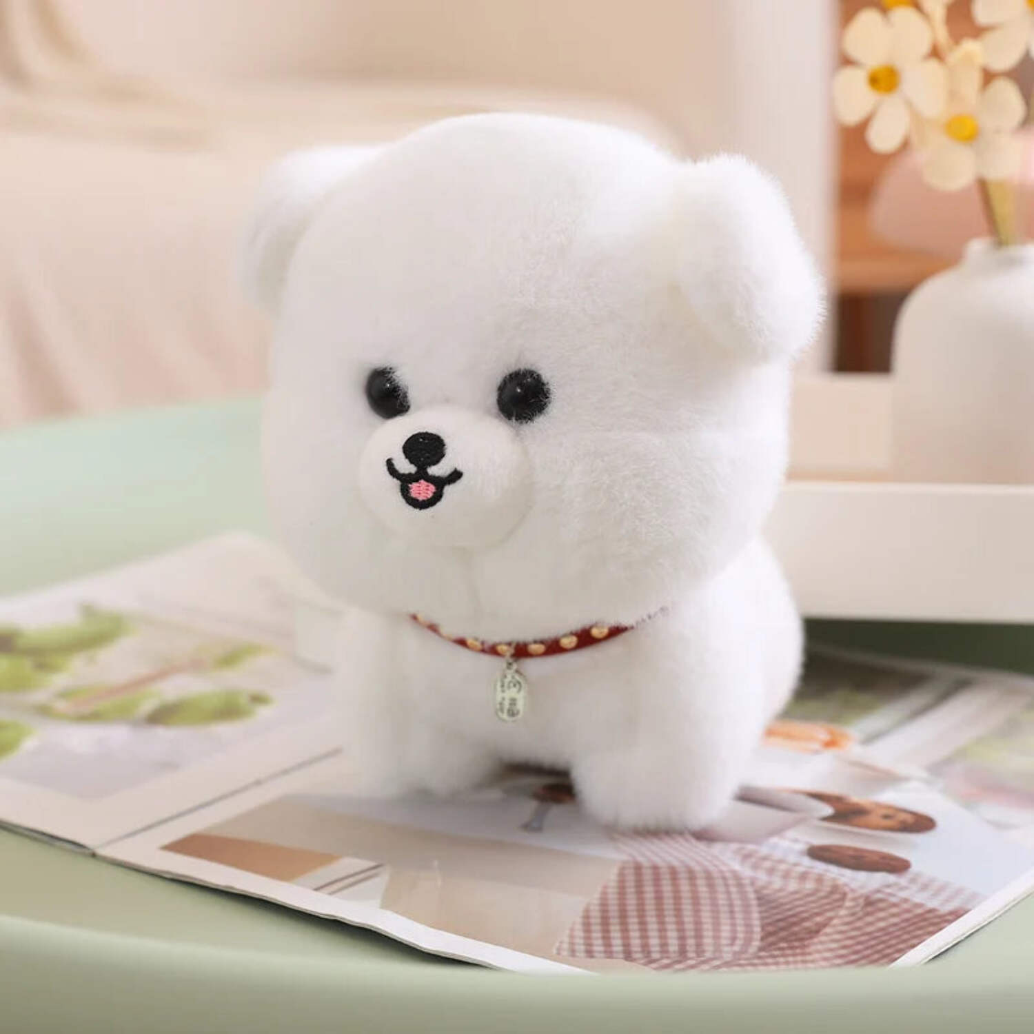 Cute Fluffy Shiba Inu Dog Plush Toy Adorbale Stuffed Animals Puppy ...