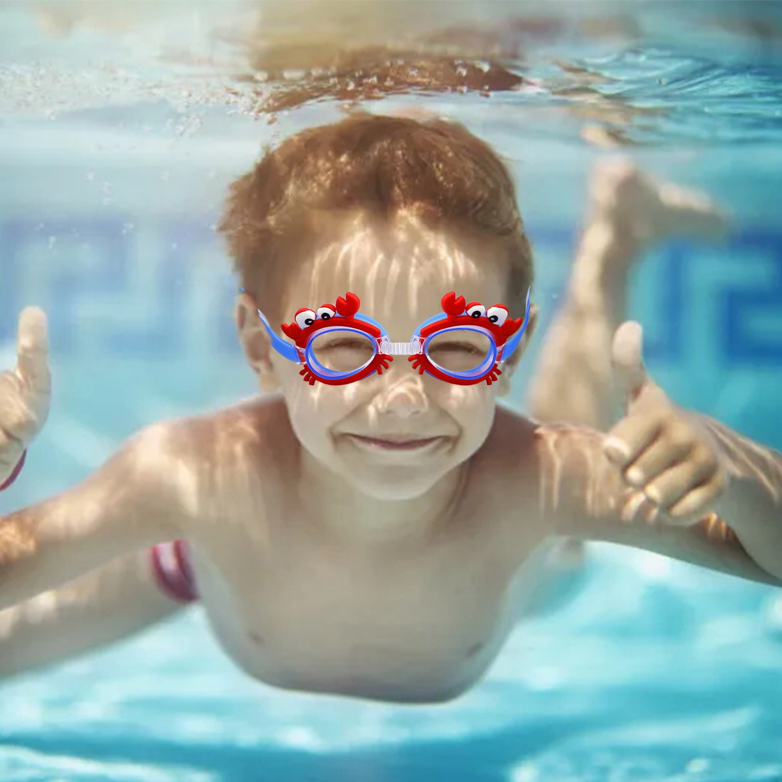 Cute Fog Kids Swim Goggles - Adjustable Strap for Safe Learning to Swim ...